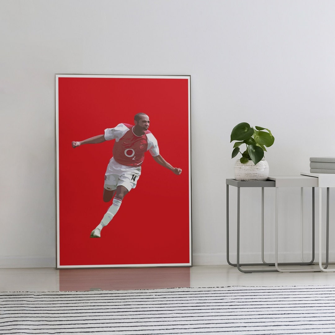 Thierry Henry Arsenal Invincible Season Iconic Moment Print for Arsenal ...