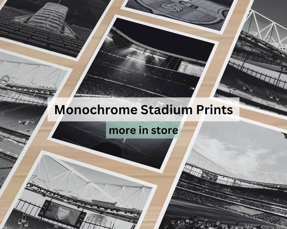 Emirates Stadium Match Day Poster Print, Arsenal Football Stadium ...