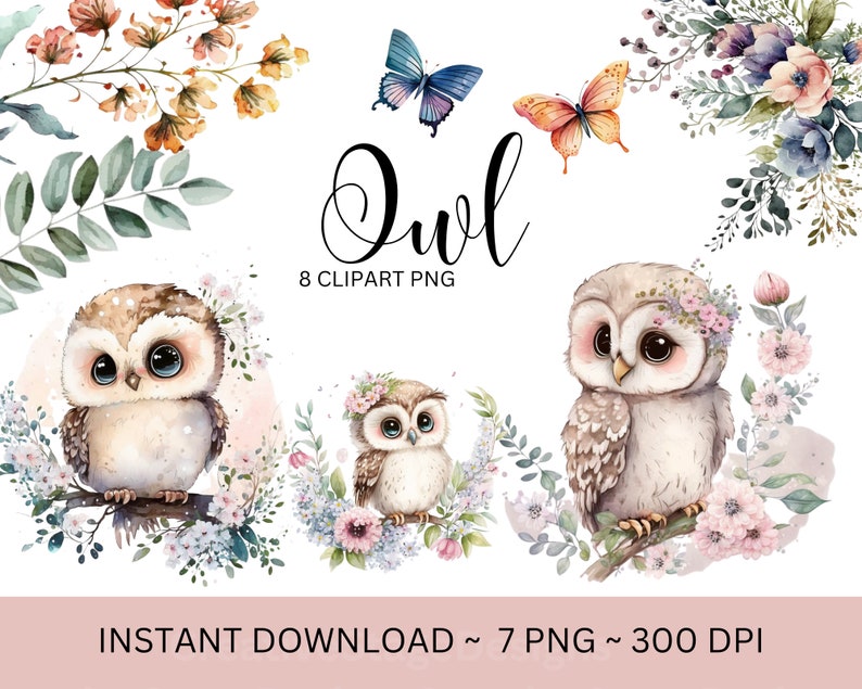 Owls PNG Woodland Animals PNG, Clip Art, Woodland Animals Owl ...