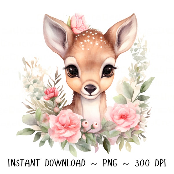 Baby Deer Art - Etsy