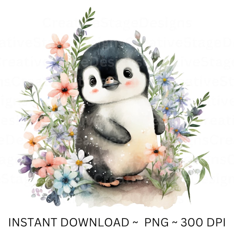 Penguin Clip Art - Etsy