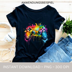 Game Controller Clipart Pop Art Png Files for Sublimation Game ...