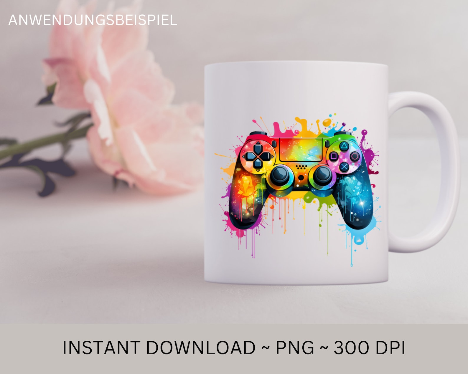 Game Controller Clipart Pop Art Png Files for Sublimation Game ...