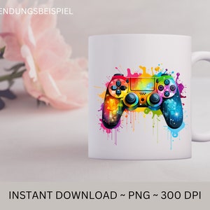 Game Controller Clipart Pop Art Png Files for Sublimation Game ...