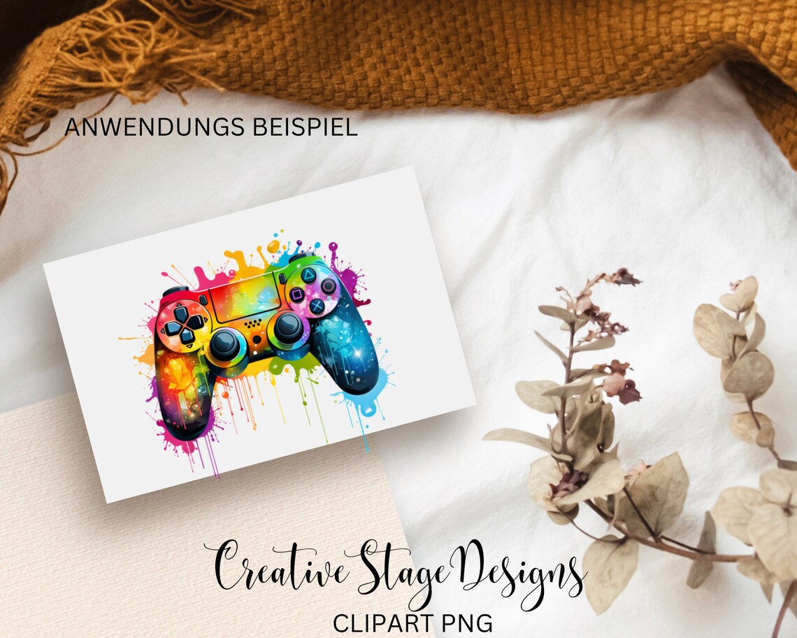 Game Controller Clipart Pop Art Png Files for Sublimation Game ...