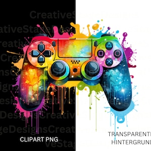 Game Controller Clipart Pop Art Png Files for Sublimation Game ...
