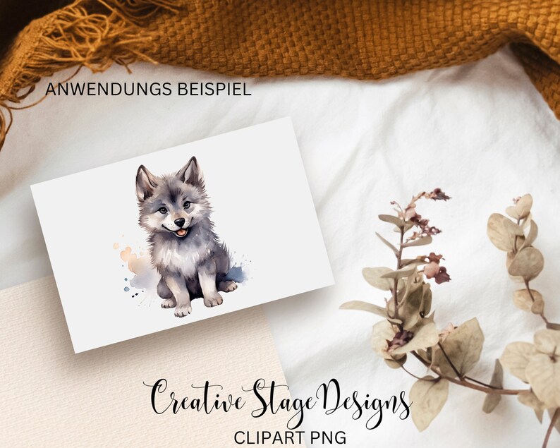Woodland Animals PNG, Clip Art, Woodland Animals Wolf Watercolor Pack ...