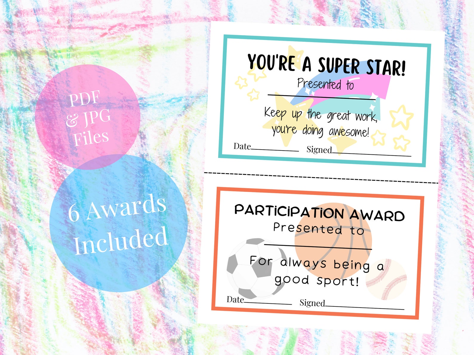 Kids Award Certificates, School Awards, End of Year Certificate Bundle ...