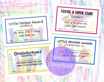 Kids Award Certificates, School Awards, End of Year Certificate Bundle ...
