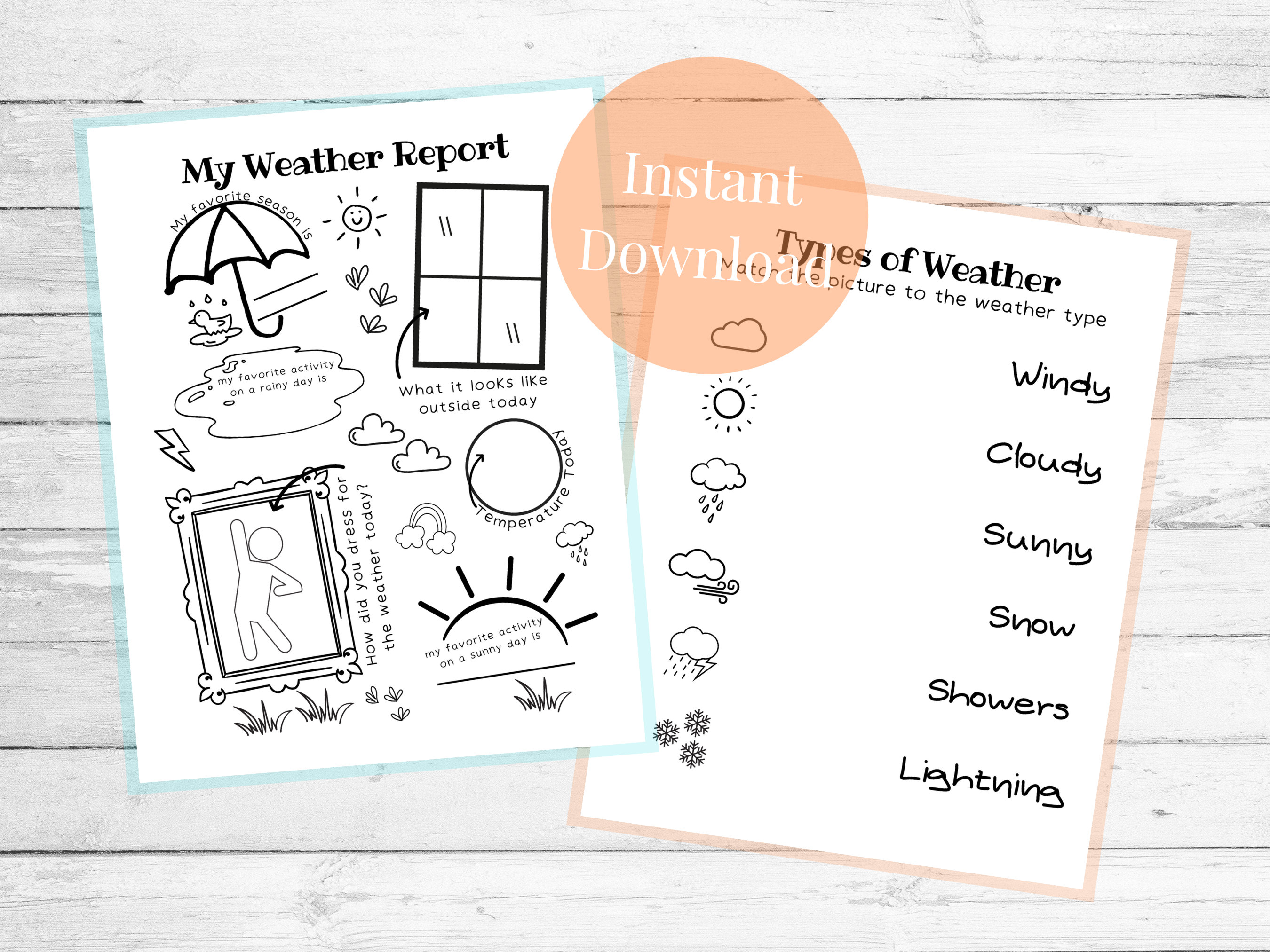 Hoja De Trabajo Sobre Las Estaciones Y El Clima Recursos Educativos
