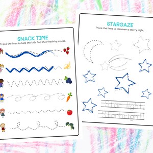 Tracing Activity Book, Alphabet, Numbers, Shapes, Learn to Trace ...