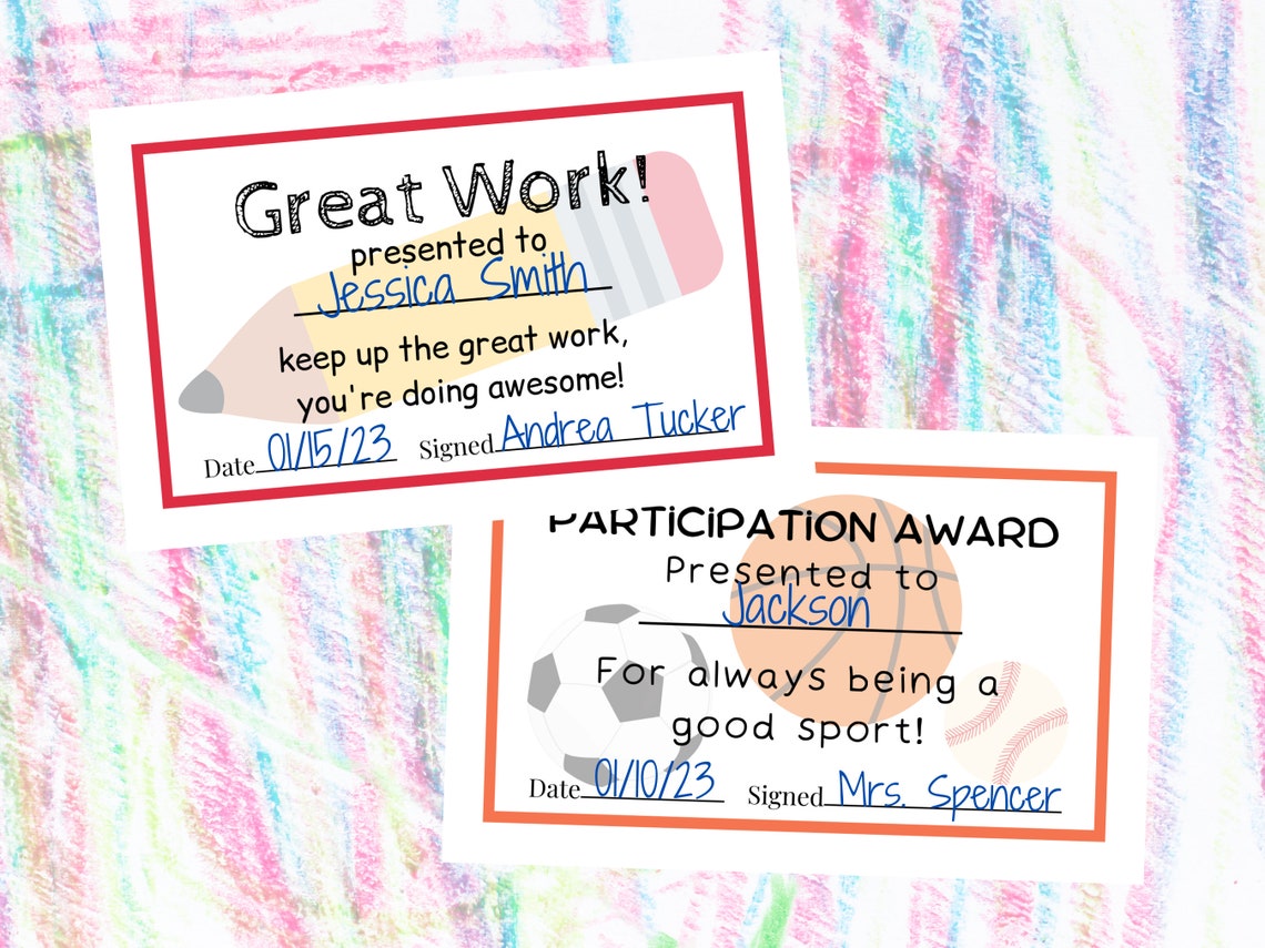 Kids Award Certificates, School Awards, End of Year Certificate Bundle ...