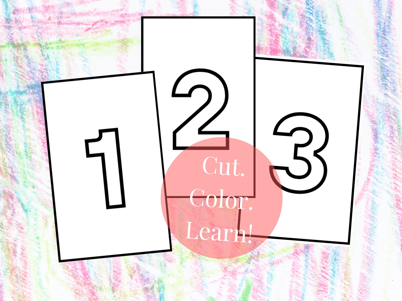 Number Flash Cards, Numerical Learning Cards, Printable Flashcards ...