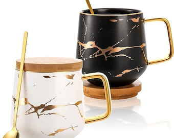 Kintsugi Style Ceramic Mug Blue - Etsy