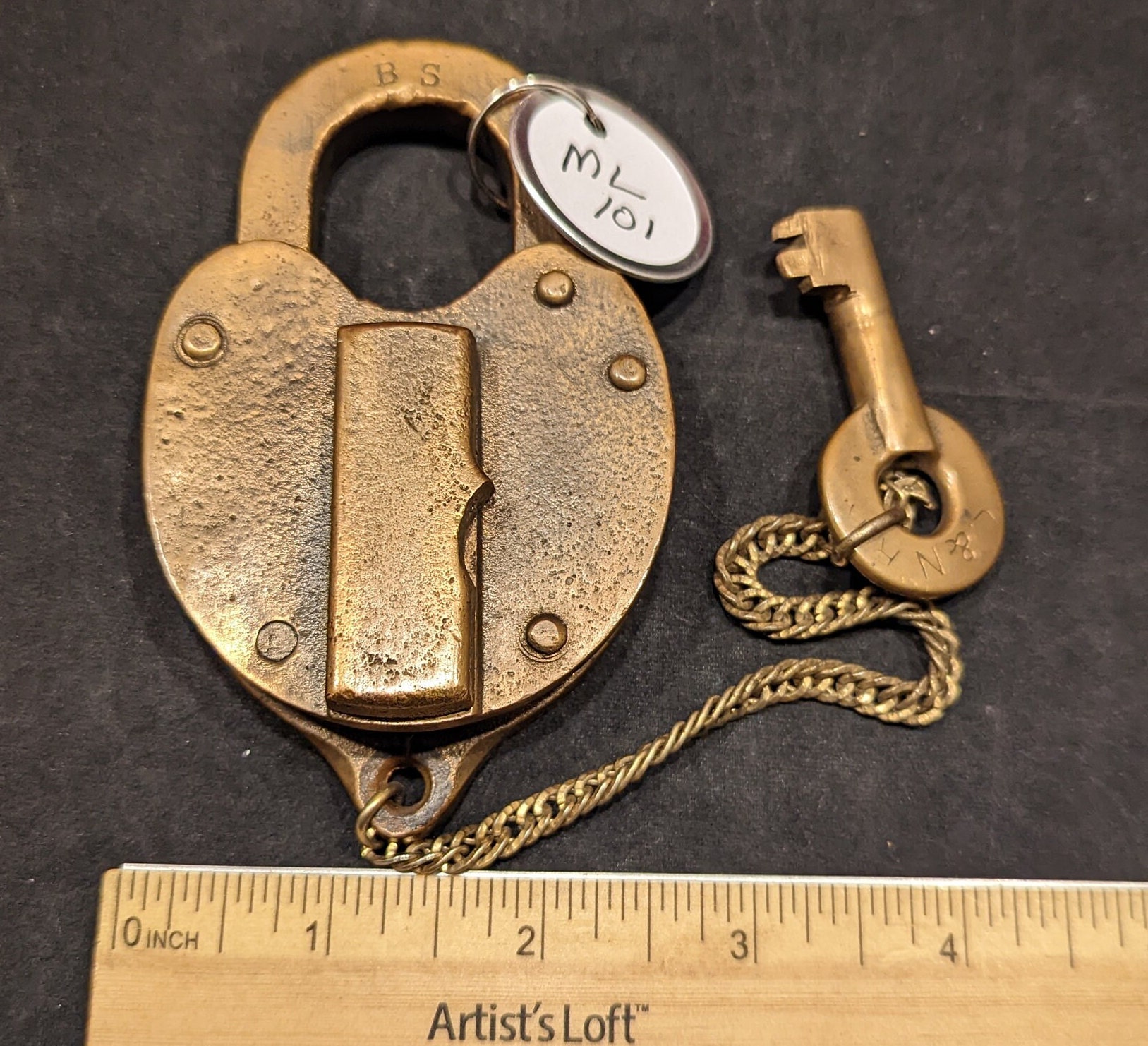 Brass Padlock With Working Key - Etsy