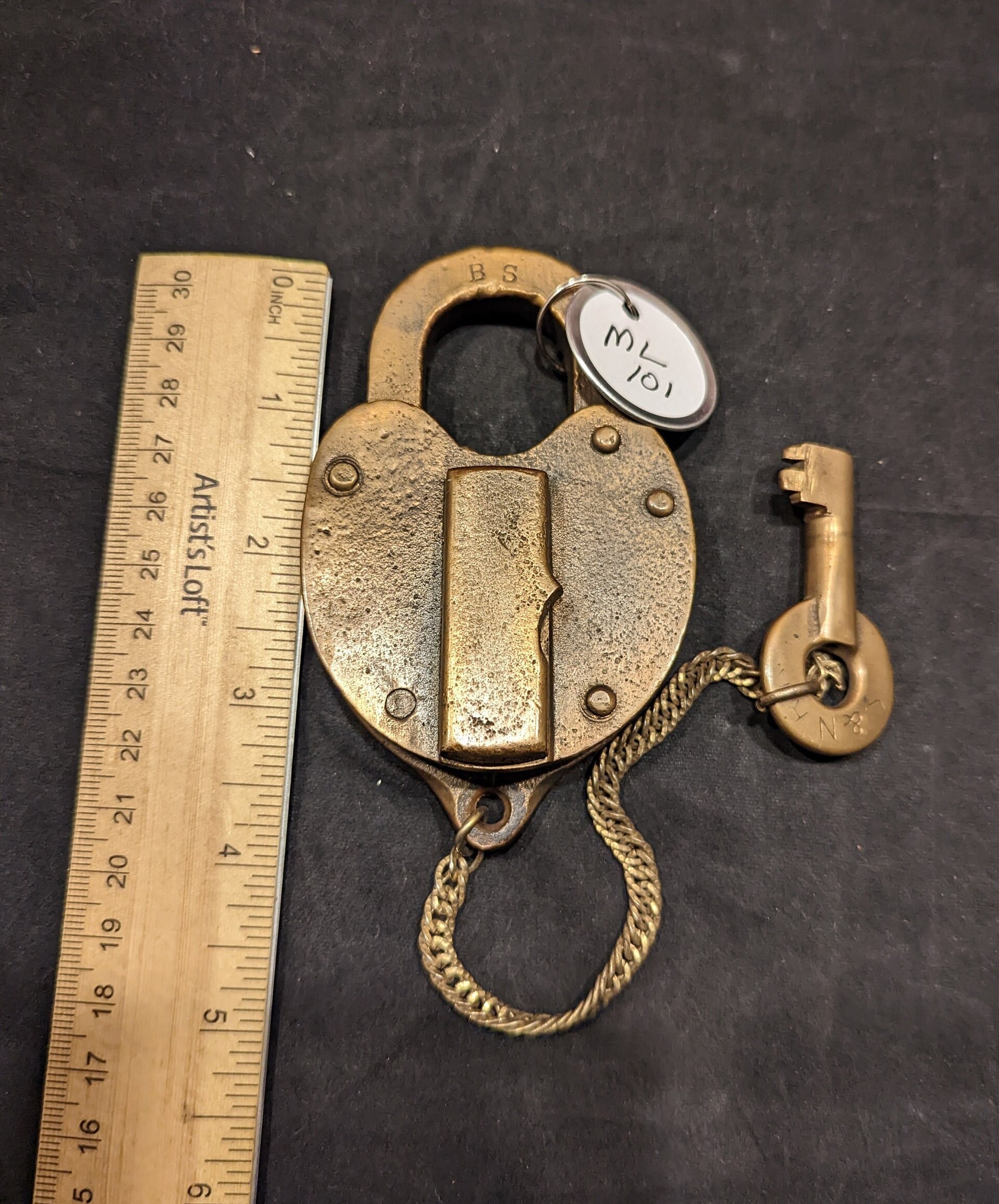 Brass Padlock With Working Key - Etsy