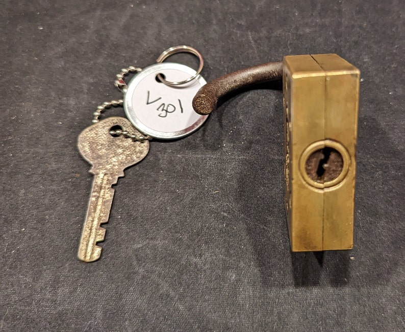 Victory Brass Padlock With Working Key - Etsy