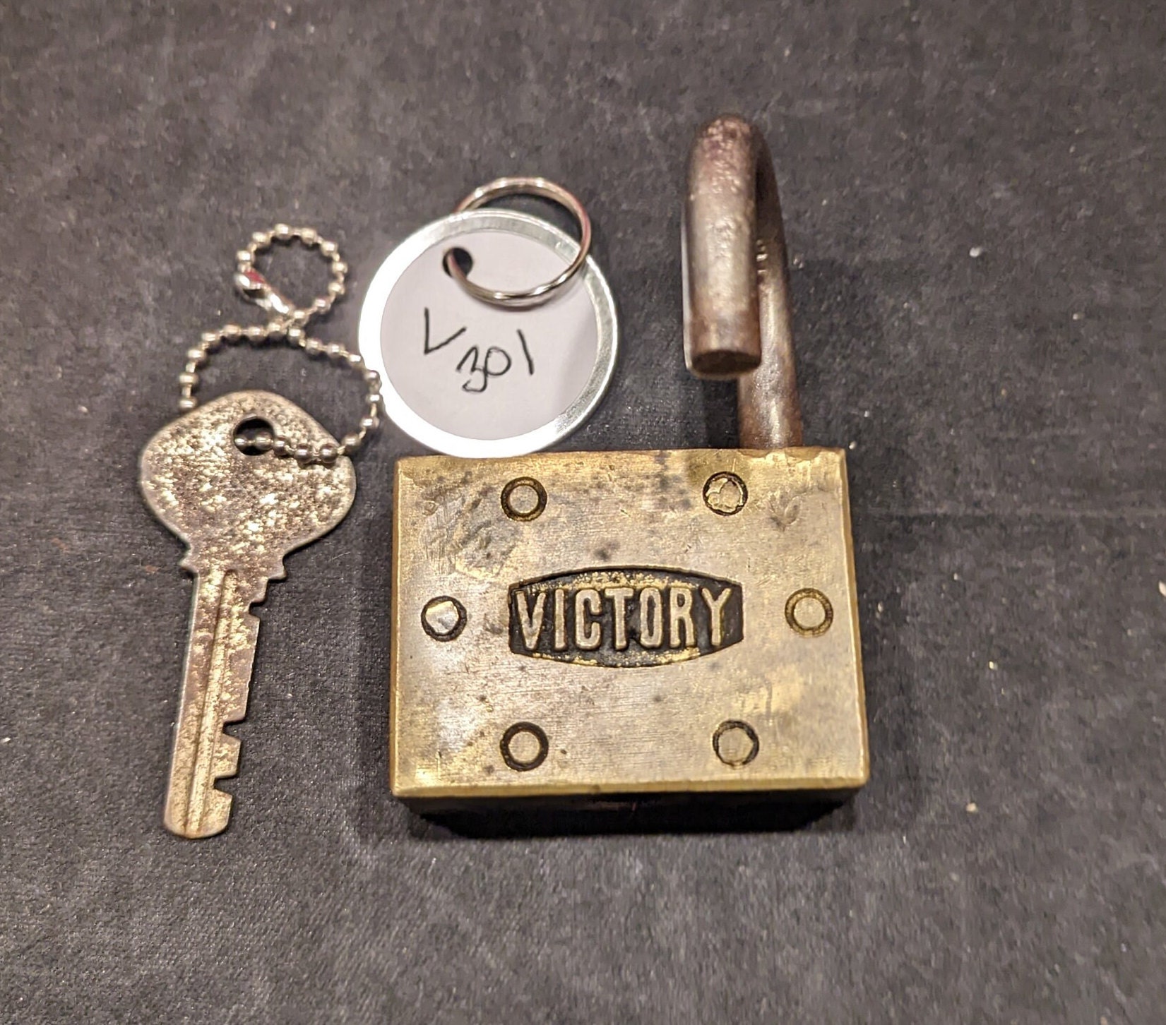 Victory Brass Padlock With Working Key - Etsy