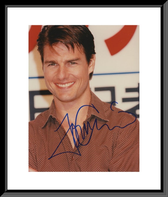 Tom Cruise Autographed Framed Photo REPRINT | Etsy