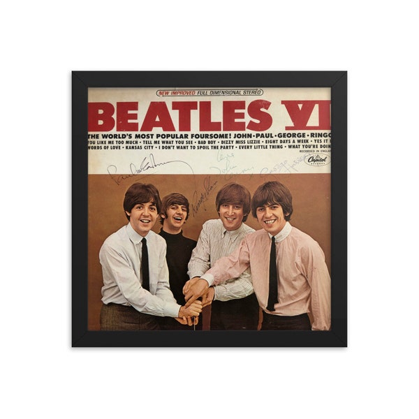 Framed Beatles Album Covers - Etsy