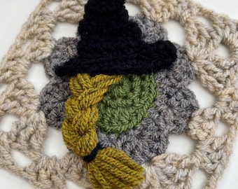 Witch Crochet Granny Square - Etsy