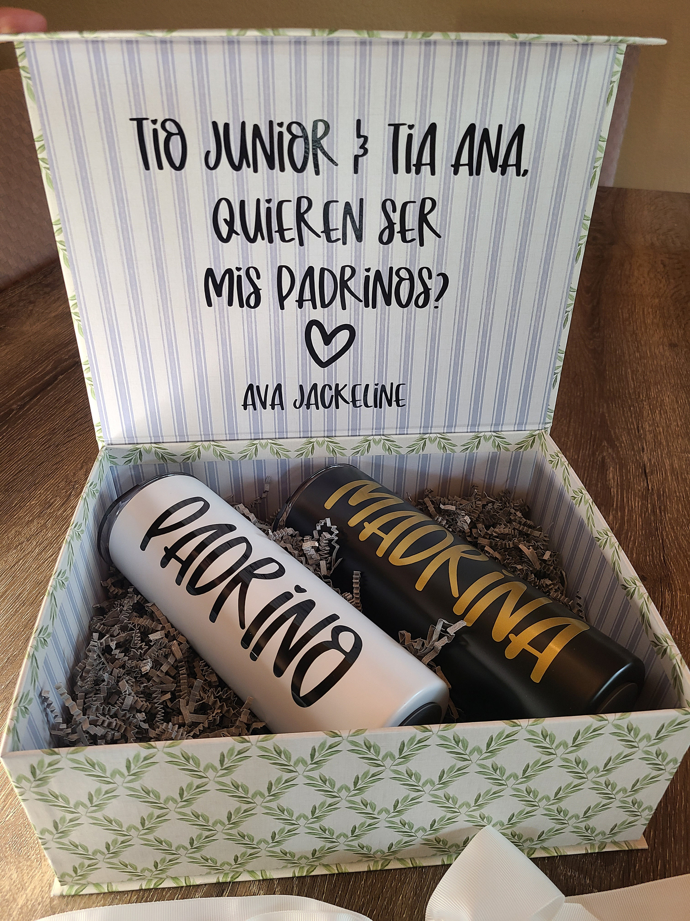 Godparent Proposal Box/ Caja De Padrinos - Etsy