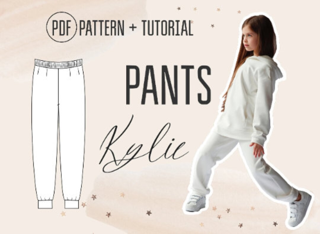 Buy Pants kylie PDF Sewing Pattern sizes for 2 to 13 Years / Girls ...
