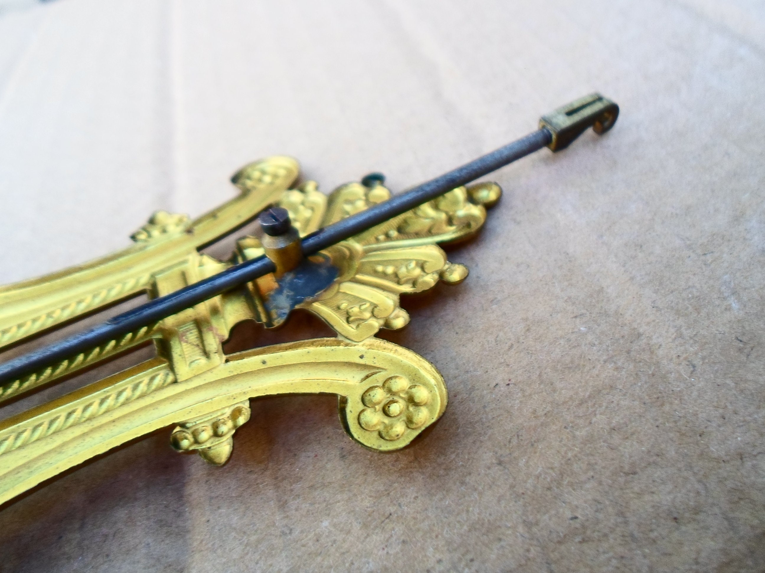 Rare Antique Lyre Type Gilded RA Pendulum for Wall Clock-19c. - Etsy