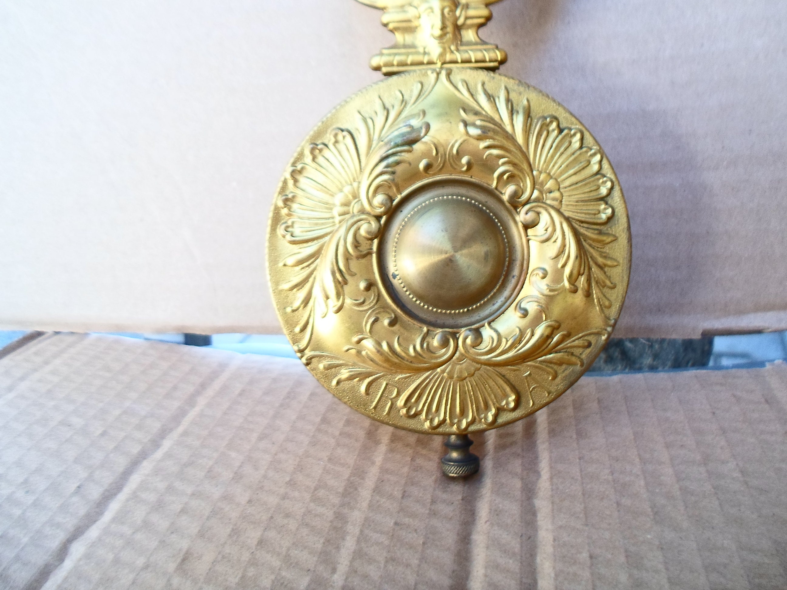Rare Antique Lyre Type Gilded RA Pendulum for Wall Clock-19c. - Etsy