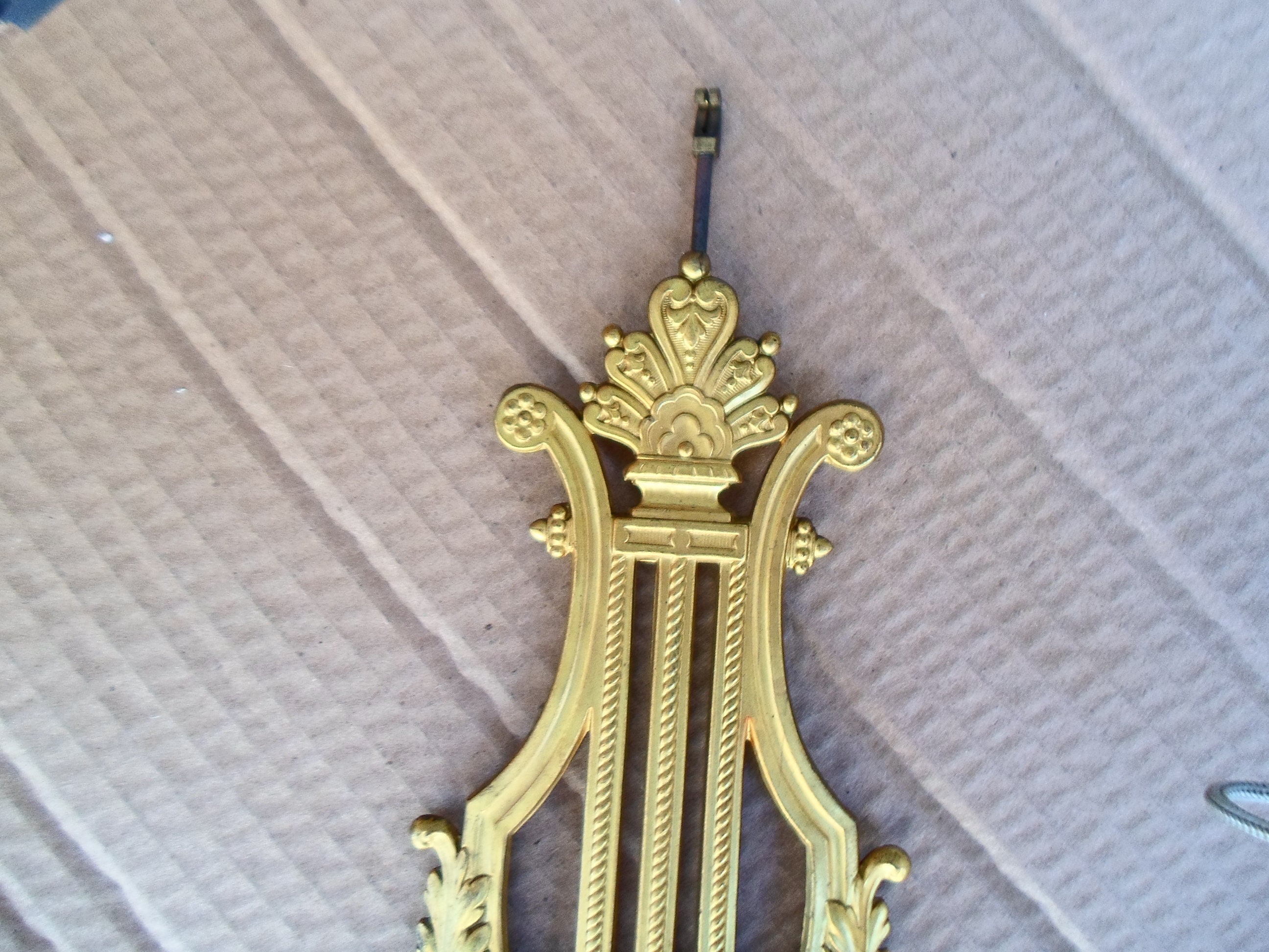 Rare Antique Lyre Type Gilded RA Pendulum for Wall Clock-19c. - Etsy