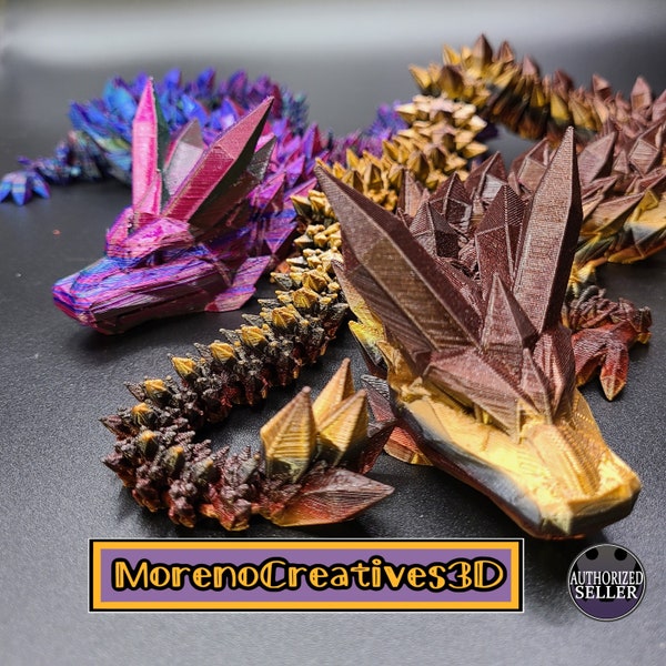 Crystal Dragon Stl - Etsy