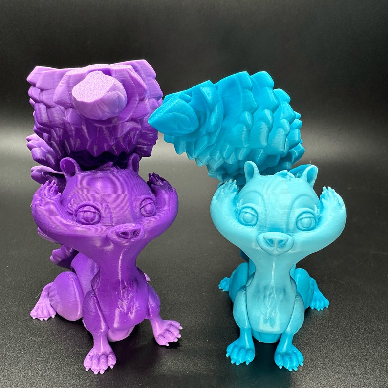 3D Printed Flexi Squirrel - Etsy