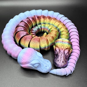 3D Printed Flexi Ball Python Snake - Etsy