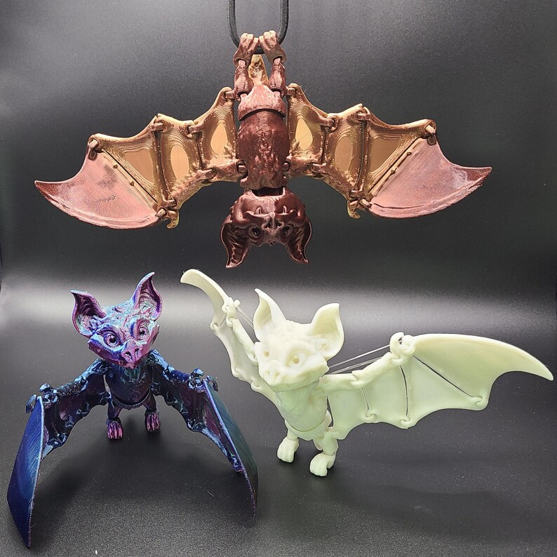 Flexi Vampire Bat 3D Print - Etsy