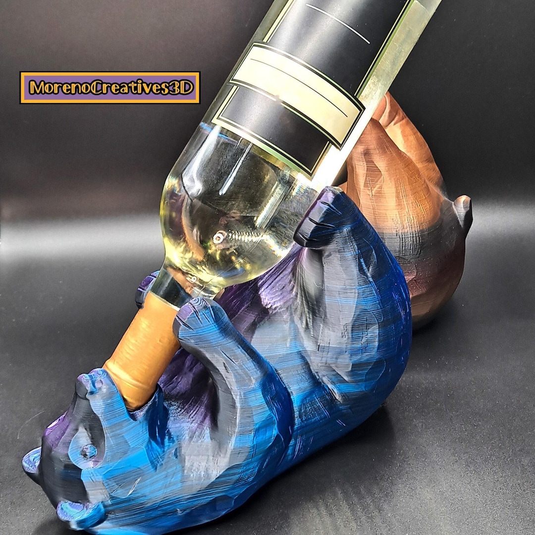 3D Printed Wine Bottle Holder - Etsy