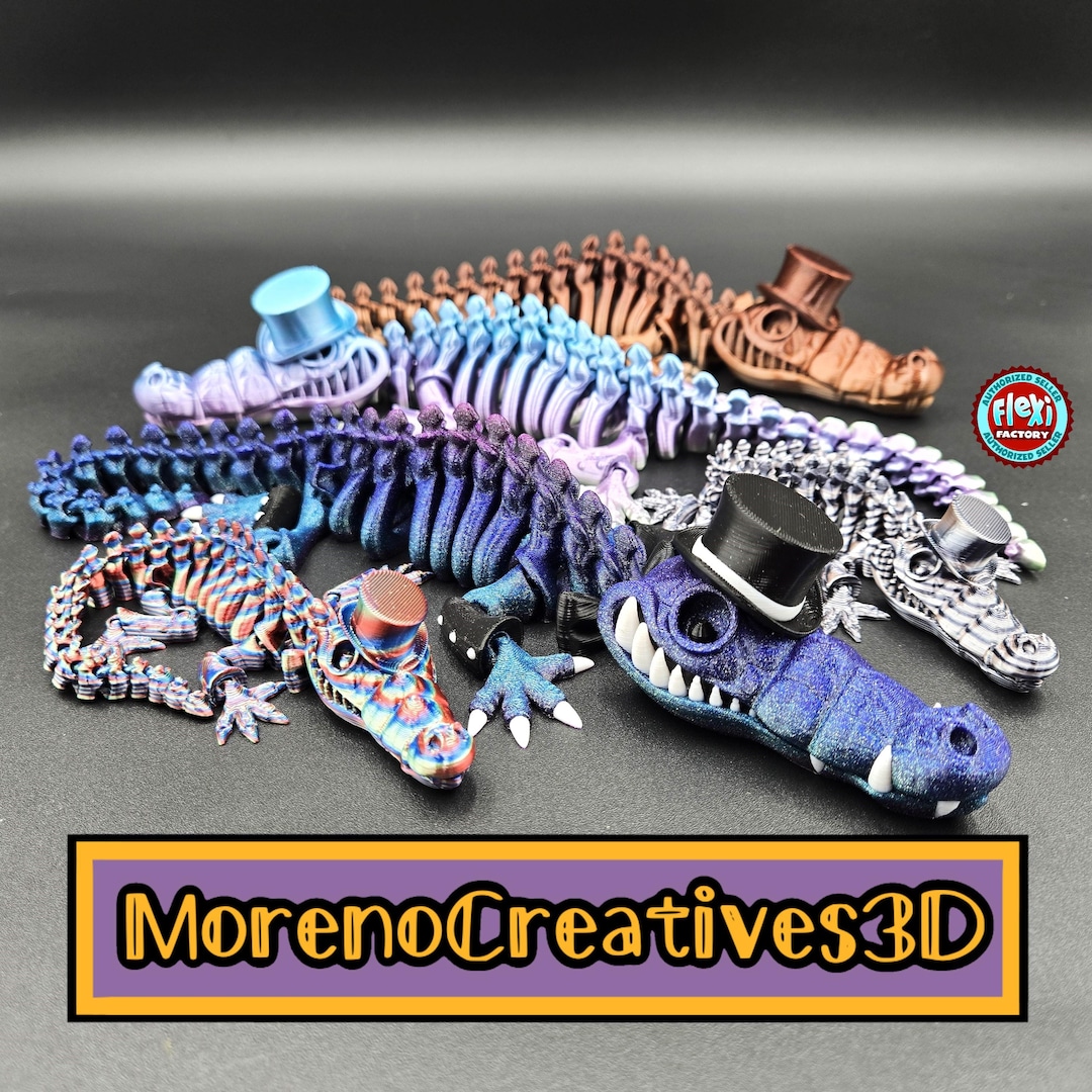 3D Printed Dapper Alligator - Etsy