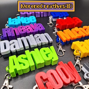 3d Printed Name Word - Etsy