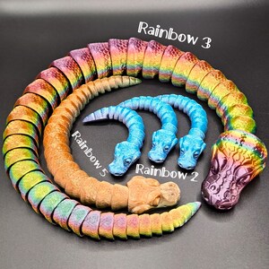 3D Printed Flexi Ball Python Snake - Etsy