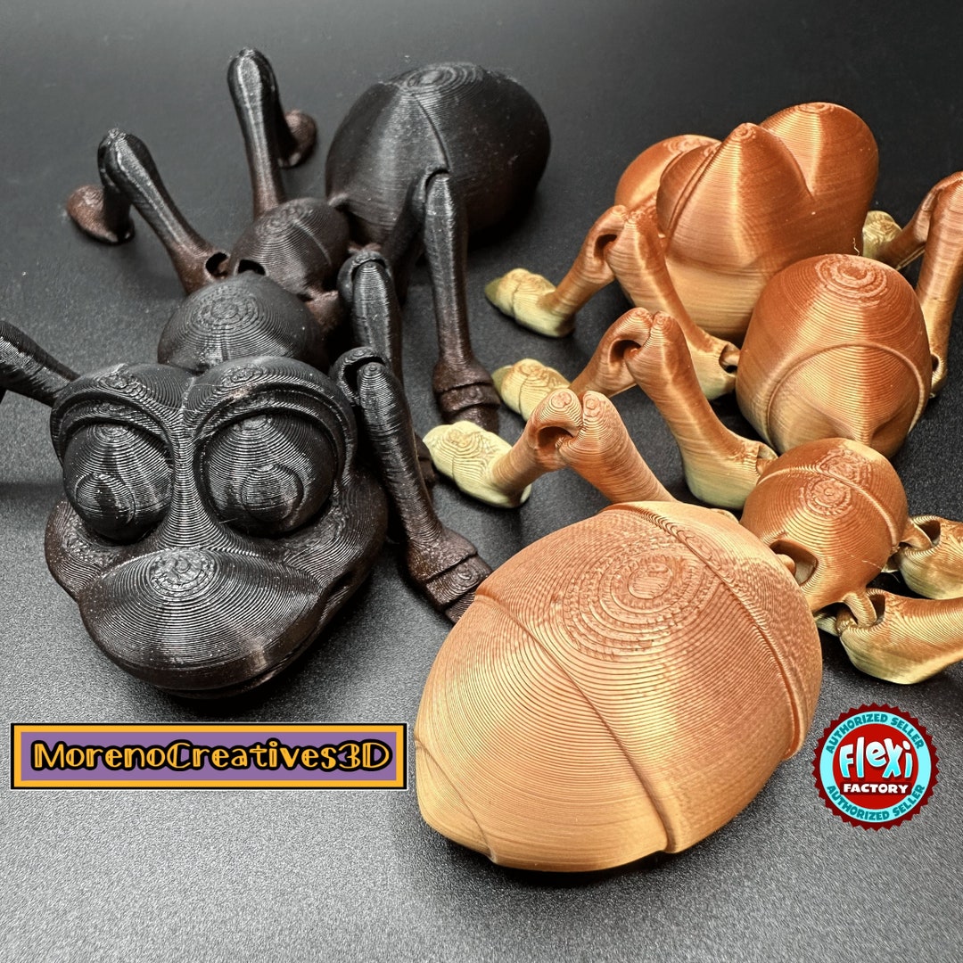 3D Printed Flexi Ants - Etsy