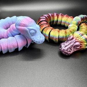 3D Printed Flexi Ball Python Snake - Etsy