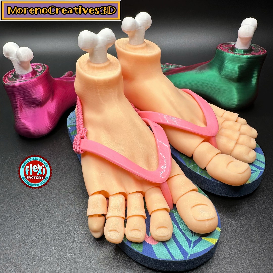 3D Printed Flexi Feet - Etsy