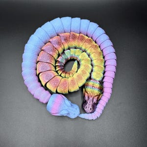 3D Printed Flexi Ball Python Snake - Etsy