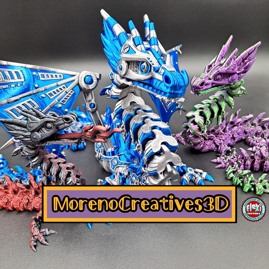 3D Printed Mech Dragons - Etsy