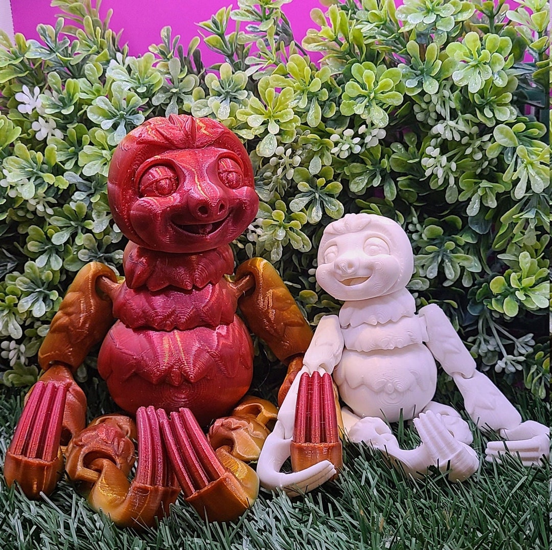 3D Printed Flexi Sloths - Etsy