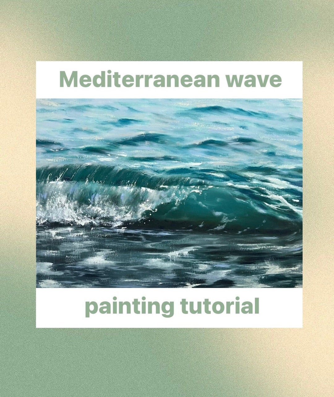 Mediterranean Wave Oil Painting Tutorial - Etsy