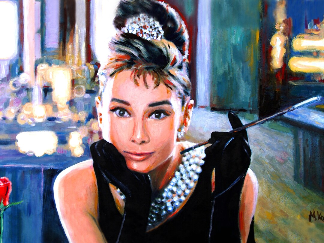 Audrey Hepburn TT Iconic Movie Scenes and Music Legends Poster With 6x8 ...
