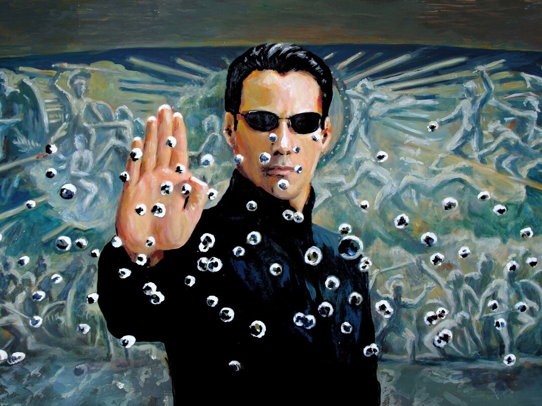 Matrix TT Iconic Movie Scenes and Music Legends Poster With 6x8 Mounted ...