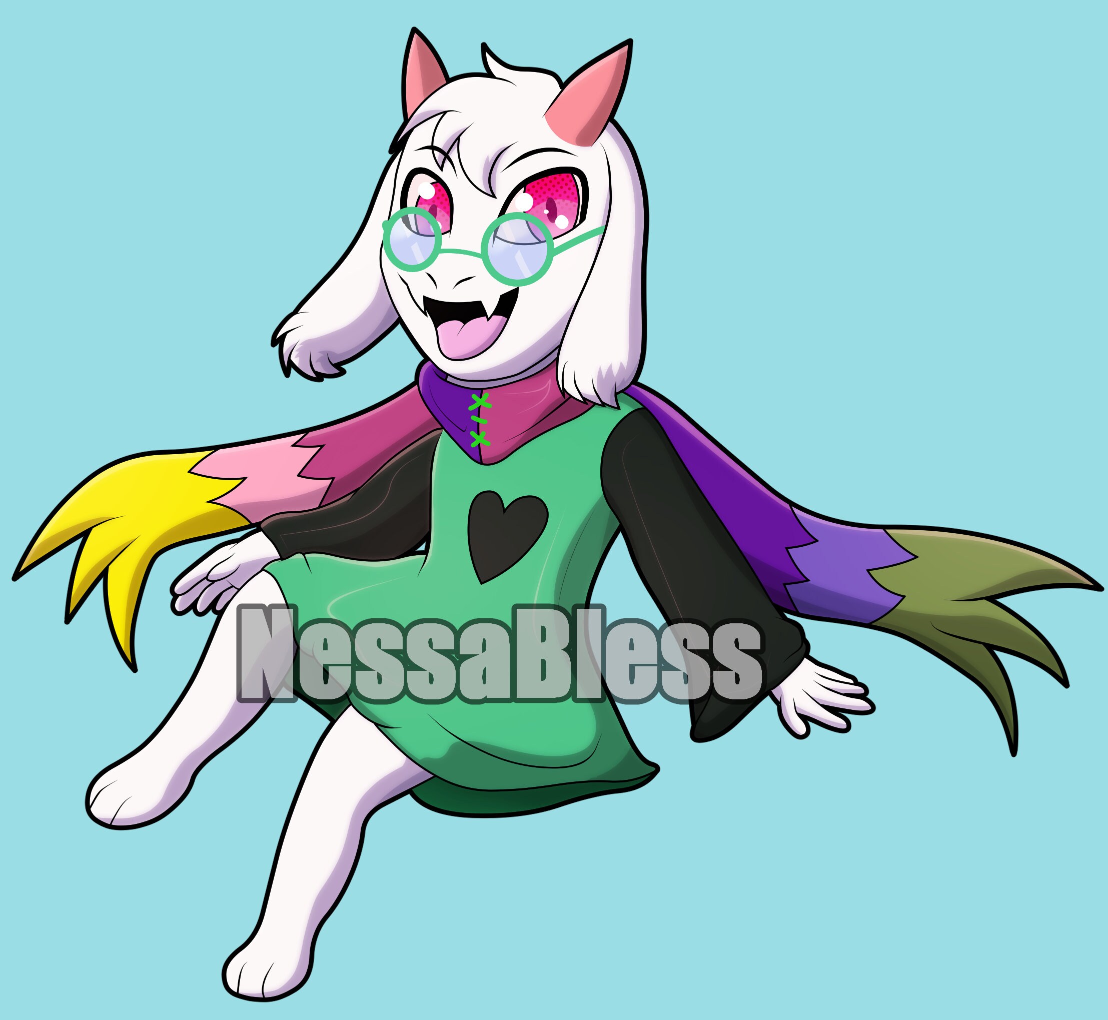 Puppet Scarf Ralsei Vinyl Sticker 2.5 - Etsy
