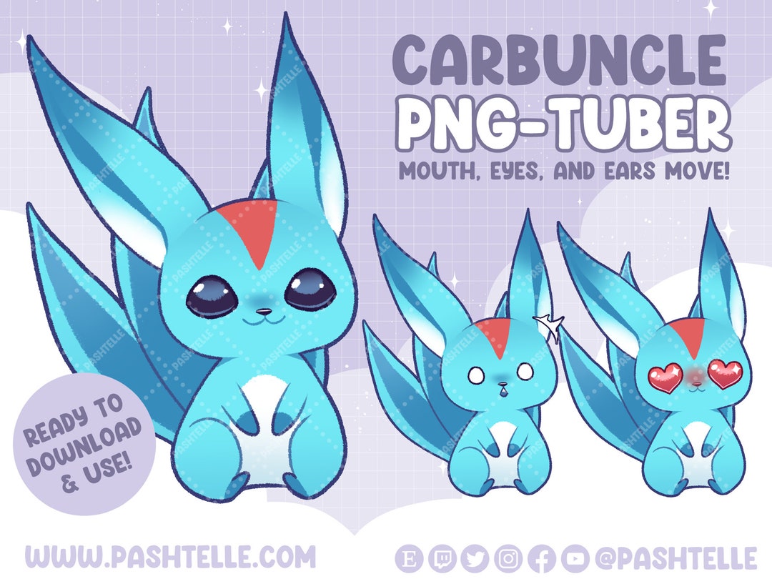 Carbuncle Pngtuber Model (3 Emotions) Ready for Streaming on Twitch ...