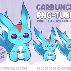 Carbuncle Pngtuber Model (3 Emotions) Ready for Streaming on Twitch ...